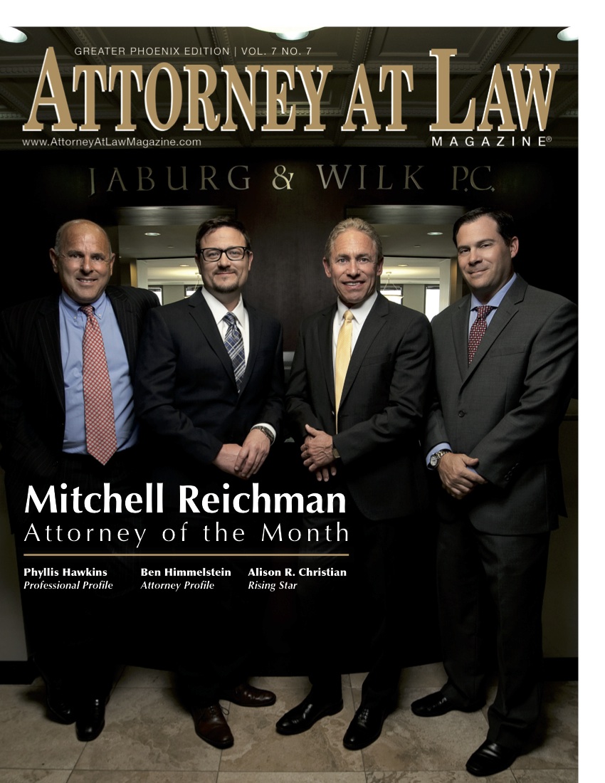 Mitchell Reichman: Attorney of the Month - Jaburg Wilk